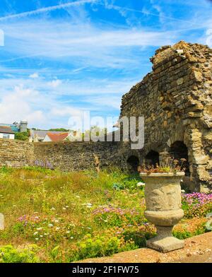 View of Sandgate Castle- an artillery fort originally constructed by ...