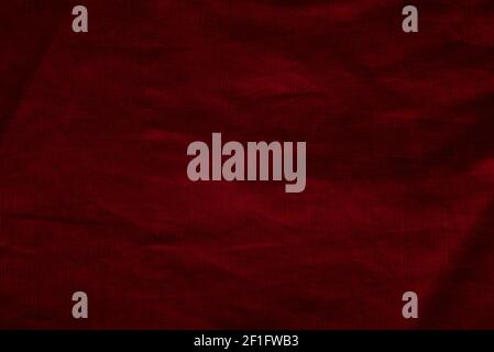 A top view of wrinkled and grooved red cloth texture Stock Photo - Alamy