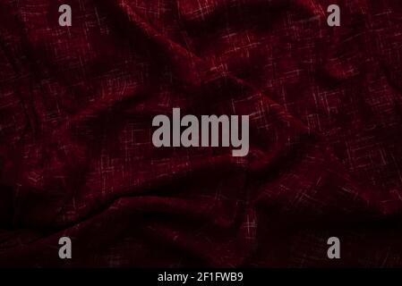 A top view of wrinkled and grooved red cloth texture Stock Photo - Alamy