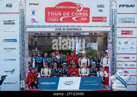 WRC drivers groupe pictures during the 2019 WRC World Rally Car ...