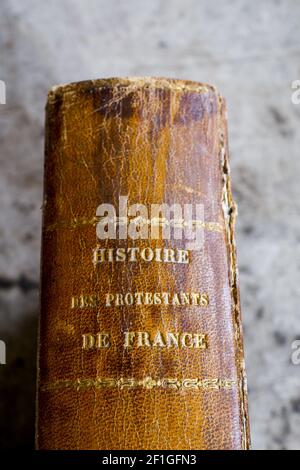 History of the french Protestants, France, 1874 Stock Photo - Alamy