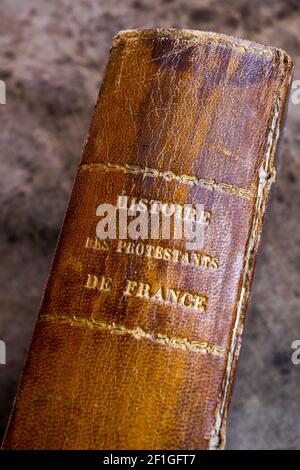 History of the french Protestants, France, 1874 Stock Photo - Alamy