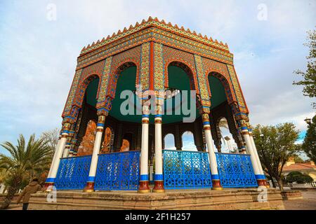 Kiosco Morisco in Arivechi, Sonora, Mexico. Replica of the Moorish ...