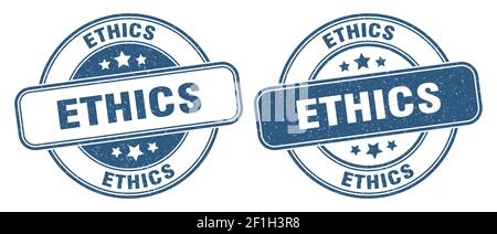 ethics stamp. ethics label. round grunge sign Stock Vector Image & Art ...