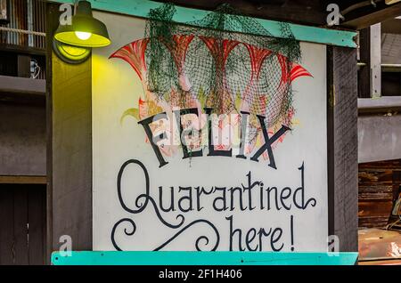 Quarantine, Wall with quarantine sign Stock Photo - Alamy