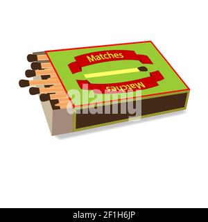 top view matchbox on white with clipping path Stock Photo - Alamy