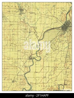 Vincennes, Indiana, map 1915, 1:62500, United States of America by ...
