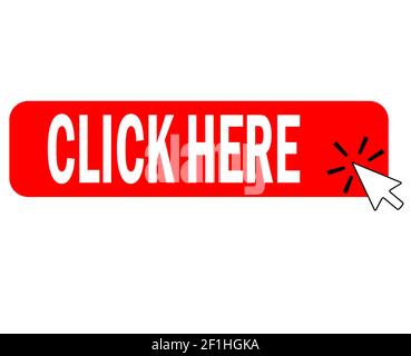 click here red round flat isolated push button Stock Photo - Alamy