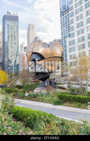 NYC: The “Sphere” by artist Fritz Koenig stood for three decades in the ...