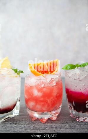 Various colorful cocktails Stock Photo - Alamy