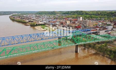 View of the Dual Steel Beam Bridge carrying US 13 over the Pocomoke ...