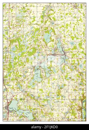 Forest Lake, Minnesota, map 1955, 1:62500, United States of America by ...