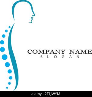 Spine diagnostics symbol logo template vector illustration design Stock ...