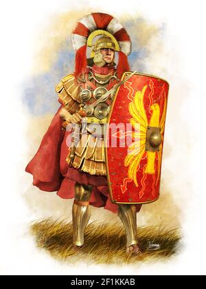 Roman Centurion with Transverse Crest Stock Photo - Alamy