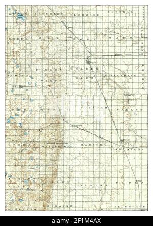 Edgeley, North Dakota, map 1925, 1:125000, United States of America by ...