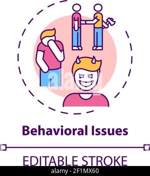 Behavioral issues concept icon Stock Vector Image & Art - Alamy