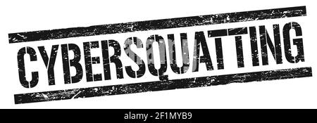 CYBERSQUATTING text on black grungy vintage rectangle stamp Stock Photo ...