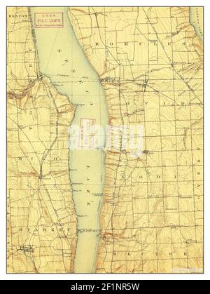 Ovid, New York, map 1902, 1:62500, United States of America by Timeless ...