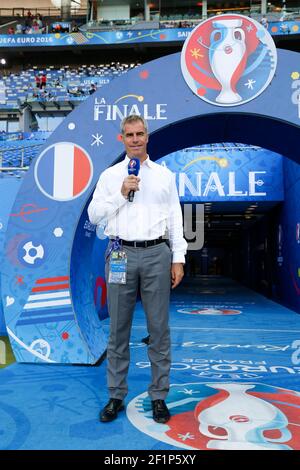 Speaker Marc Maury during the UEFA Euro 2016, Final football match ...