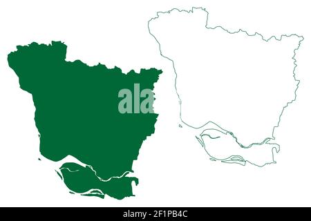 Vaishali district (Bihar State, Tirhut division, Republic of India) map ...