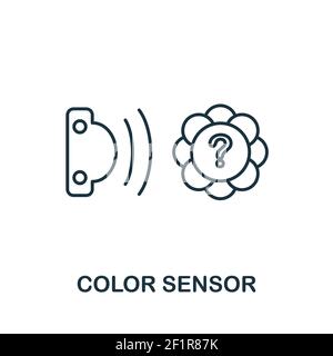 Color Sensor icon from sensors icons collection. Creative two colors design symbol color sensor ...