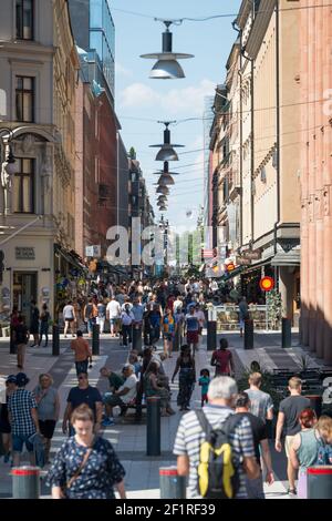 Drottninggatan, Stockholm, Sweden Stock Photo - Alamy