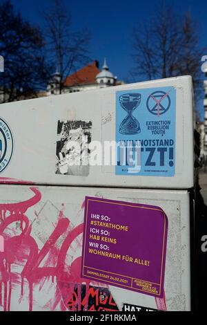 Sticker of extinction rebellion in Berlin Stock Photo - Alamy