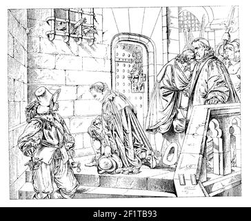 Vintage illustration of Execution of Thomas Wentworth, 1st Earl of ...