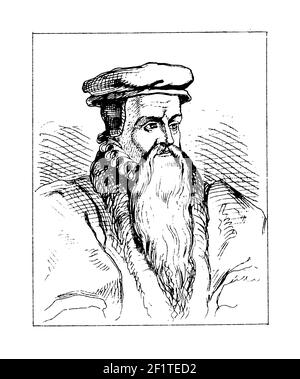 Theodore Beza, June 24, 1519 - October 13, 1605, a French Reformed ...