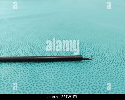 Closeup Image Of Medical Surgical Laparoscopic Hook Forceps Stock Photo ...