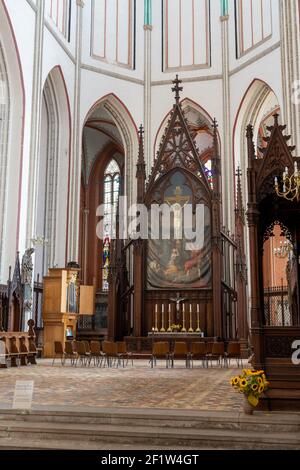 Schwerin Cathedral Altar - Schwerin, Germany Stock Photo - Alamy