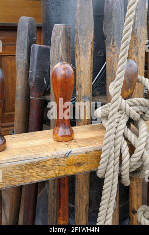 Canada, British Columbia, Victoria. HMS Bounty is a 180-foot (54 meter ...