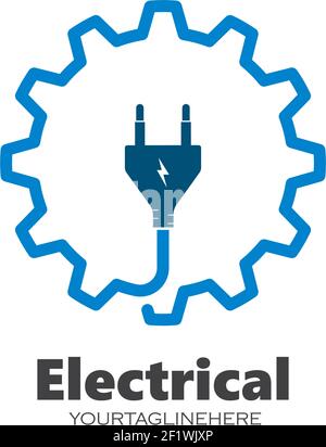electrical service and installation logo icon vector Stock Vector Image ...