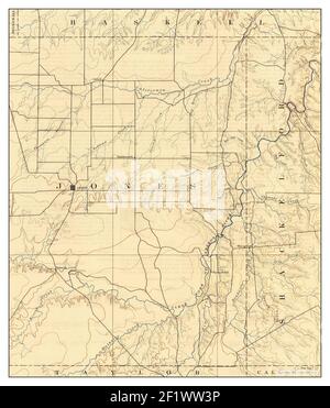 Anson, Texas, map 1893, 1:125000, United States of America by Timeless ...