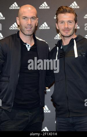 FOOTBALL - MISCS 2012/2013 - DAVID BECKHAM AND ZINEDINE ZIDANE IN ...