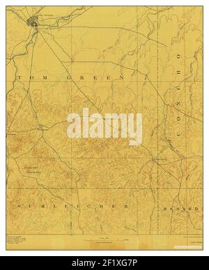 San Angelo, Texas, map 1892, 1:125000, United States of America by ...