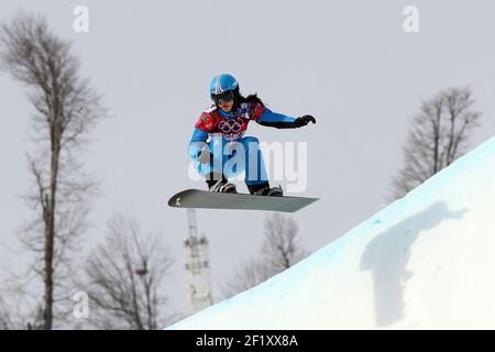 Maria Ramberger from Austria during the women's Snowboard Cross of the ...
