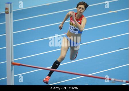 Bianca Vlasic (CRO) competes on High Jump women qualification during ...