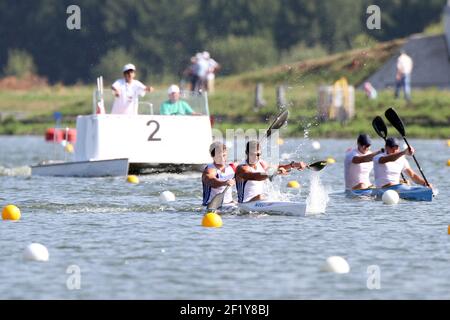 Arnaud HYBOIS and Etienne HUBERT (FRA) K2 M1000 during the Sprint World Championships 2014, in ...