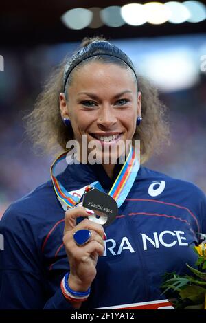 Cindy Billaud (Fra) / 100m hurdles competes during the Day one of the ...