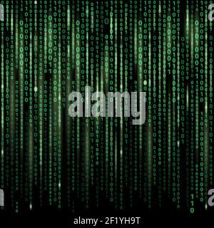 Binary computer code repeating vector background illustration Stock Vector Image & Art - Alamy