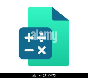 calculate paper report single isolated icon with single isolated icon ...