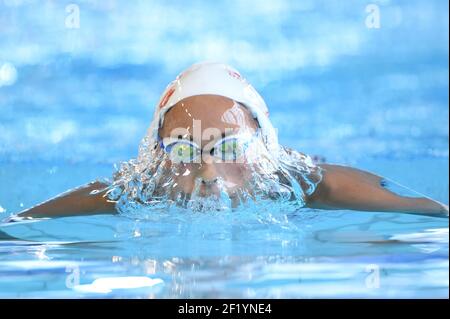 Fantine Lesaffre (FRA) competes on Women's 400 m Medley during the ...