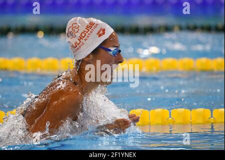 Fantine Lesaffre (FRA) competes on Women's 200 m Breaststroke during ...