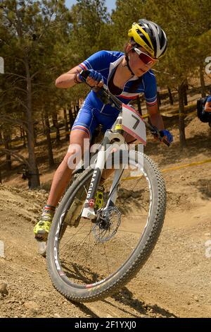 Margot Moschetti of France compete in Mountain Bike during the 1st ...