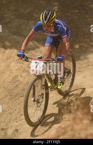 Margot Moschetti of France compete in Mountain Bike during the 1st ...