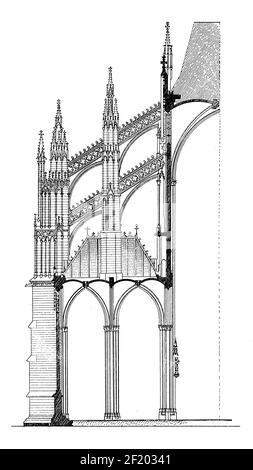 Cologne Cathedral, Germany, engraving from 1800s Stock Photo - Alamy