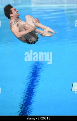 Matthieu Rosset (FRA) competes on 1 m Springboard preliminary during ...