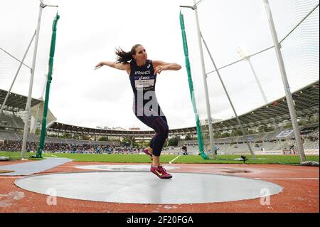 Melina ROBERT MICHON of France competes in the Women Discus throw event ...