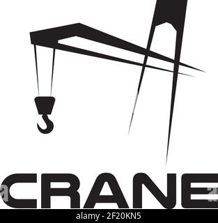 Crane logo template vector. Heavy equipment logo vector for ...